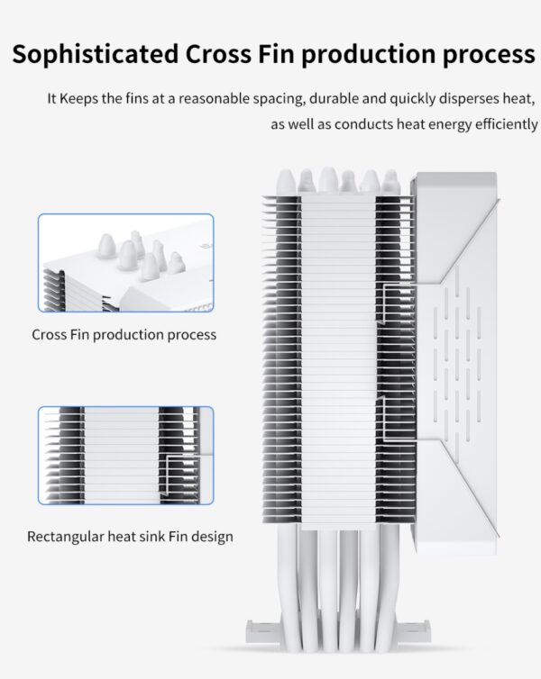 SEGOTEP CPU AIR COOLER FROZEN TOWER T6 (WHITE) - Gadtech